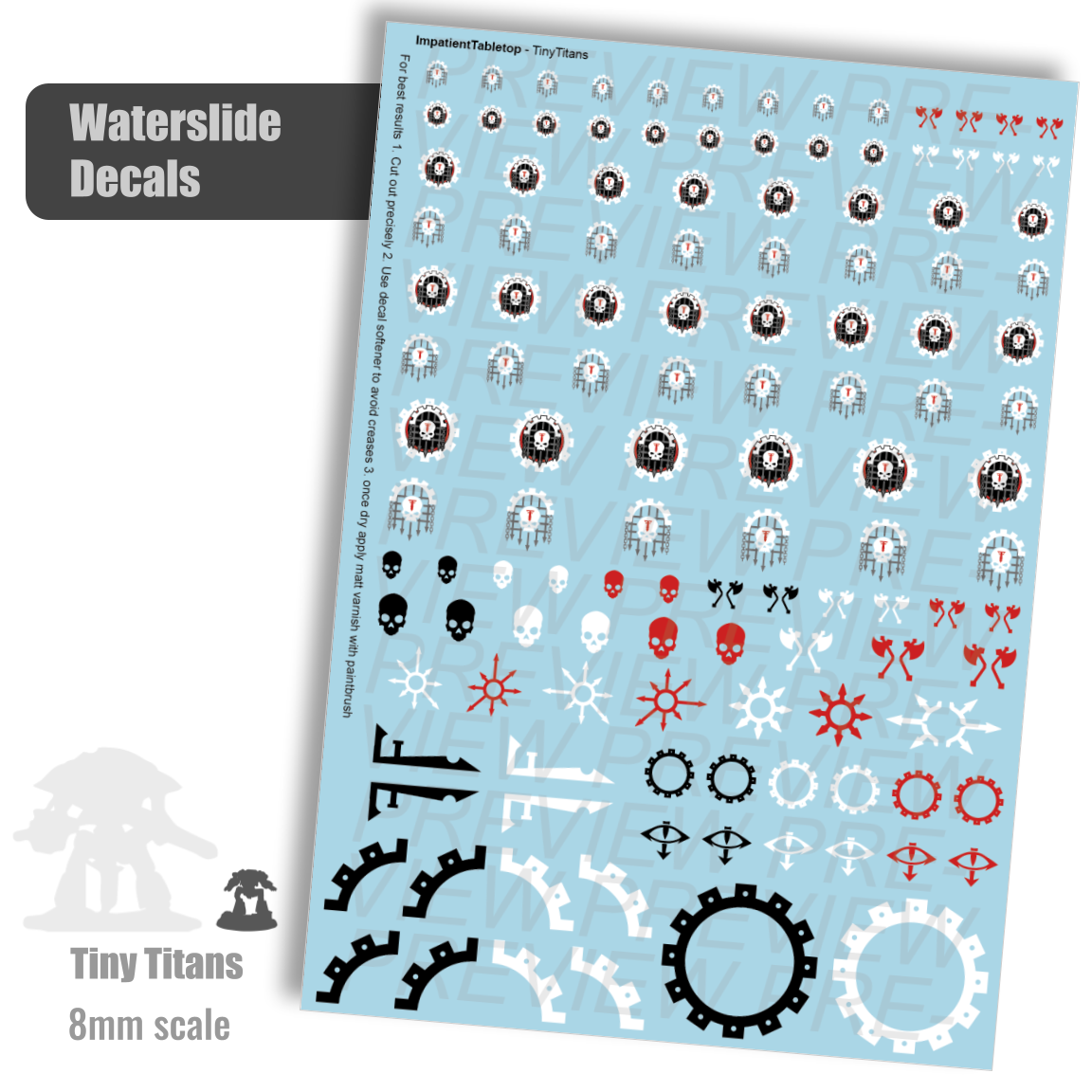 Wargaming Waterslide Decals – ImpatientTabletop