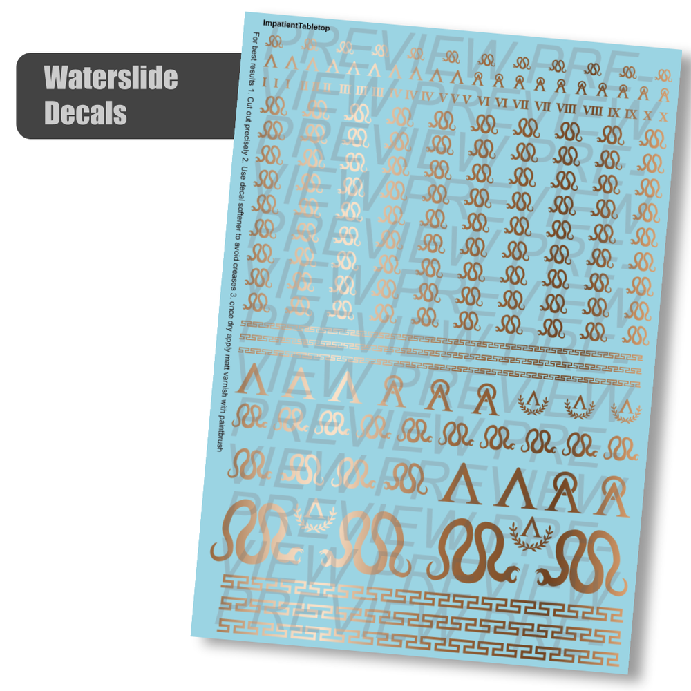 Wargaming Waterslide Decals for 28mm Miniatures – ImpatientTabletop